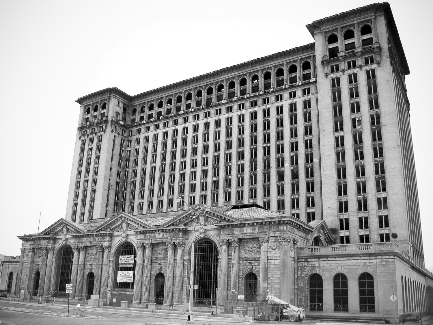 Detroit Michigan Central Station Unframed Photo - Etsy