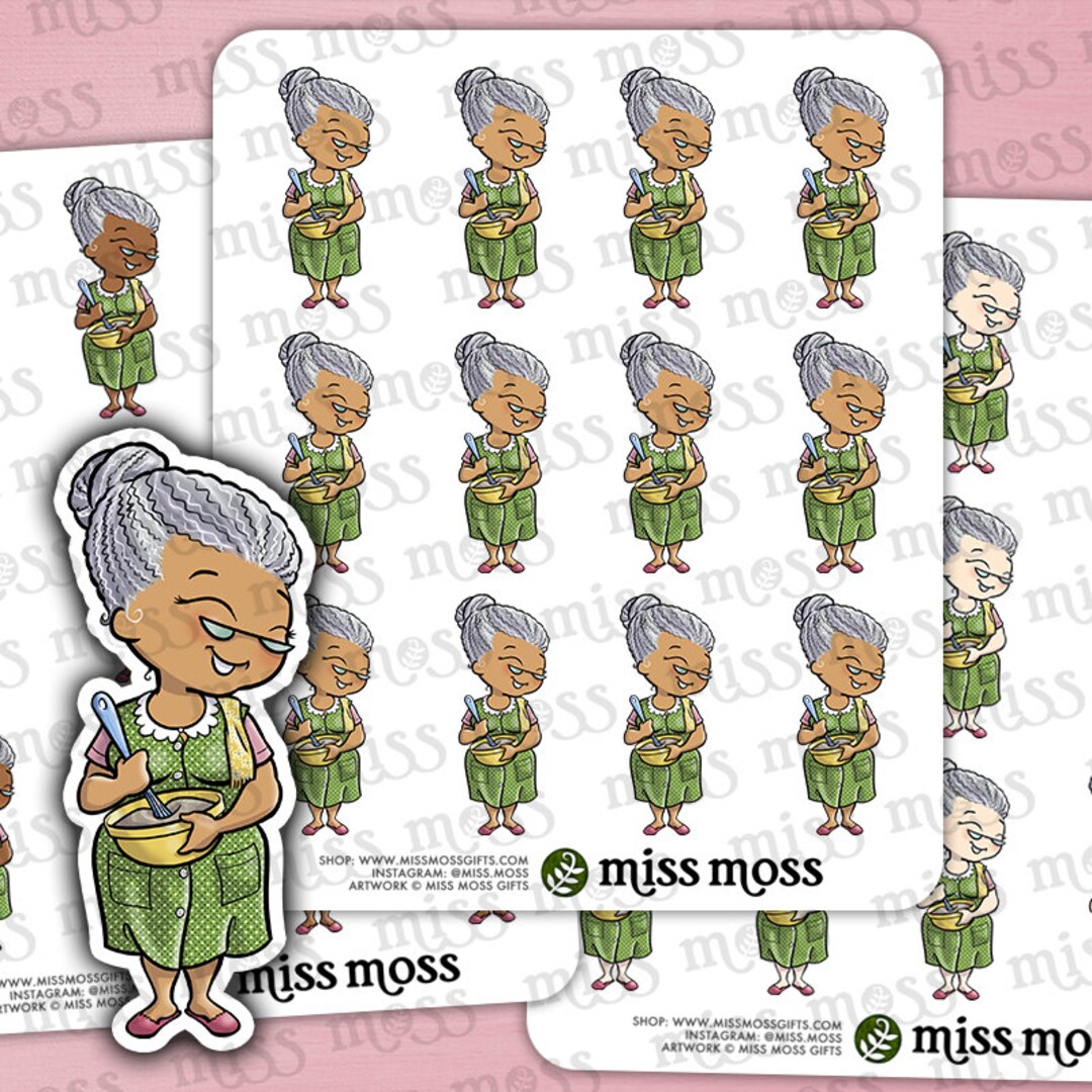 Grandma Abuela Abuelita Vinyl Planner Stickers - Etsy