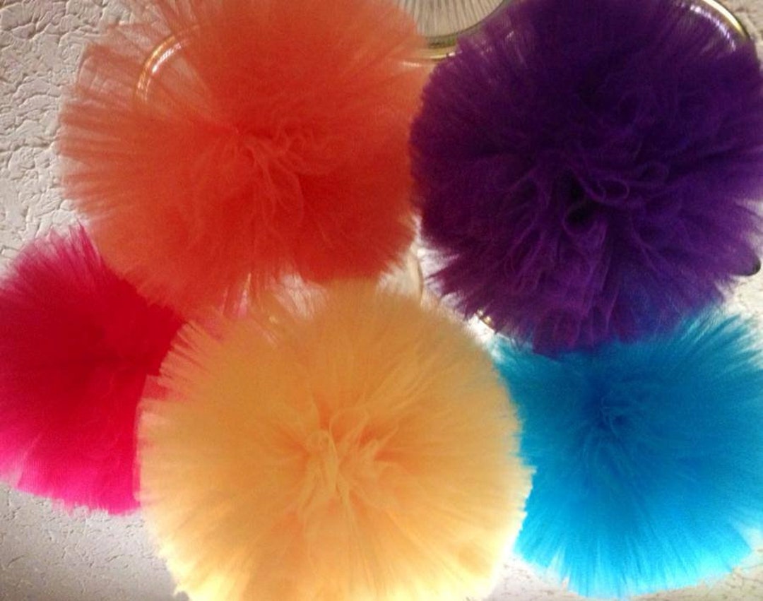 Custom Tulle Pom Pom Balls- Dual Tulle Pom Pom Balls Also Available - Etsy