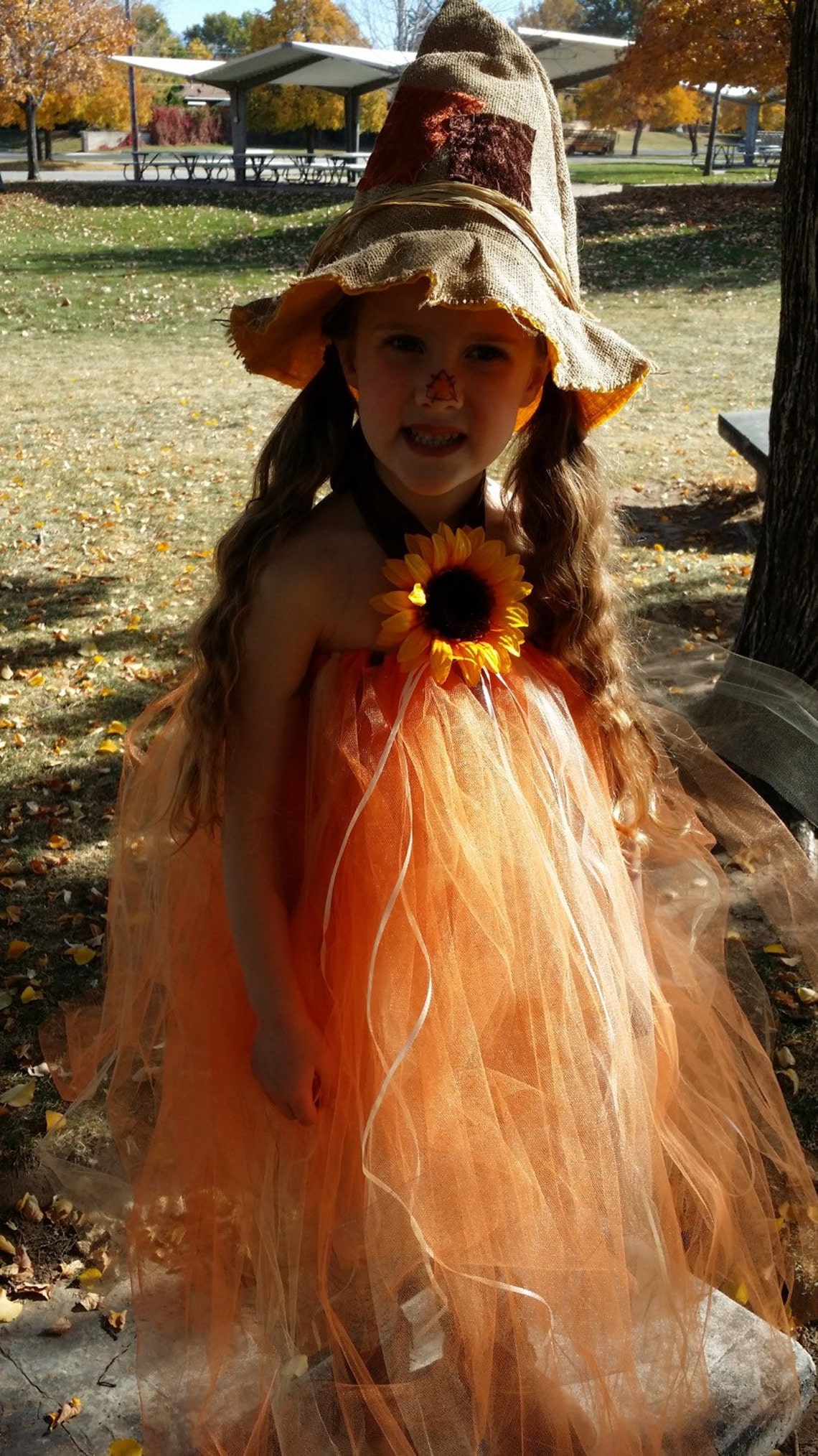 Little Girl Scarecrow Tutu Dress Costume Custom Made to Fit and Hand ...