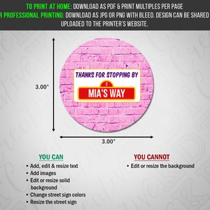 Editable Green Yellow Printable Round Sticker Label Template | 3 Inch ...