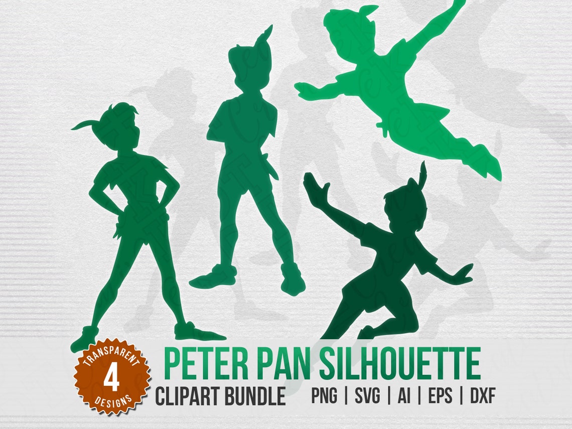 Peter Pan Clip Art / SVG Shapes - Etsy Canada
