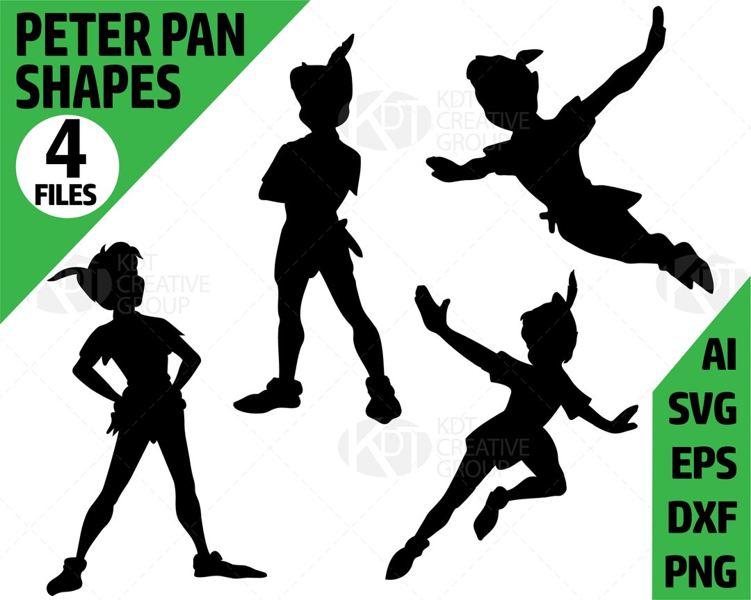 Peter Pan Clip Art / SVG Shapes - Etsy