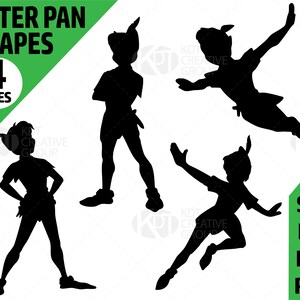 Peter Pan Clip Art / SVG Shapes - Etsy