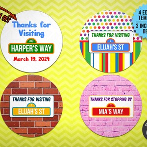 Editable Green Yellow Printable Round Sticker Label Template | 3 Inch ...