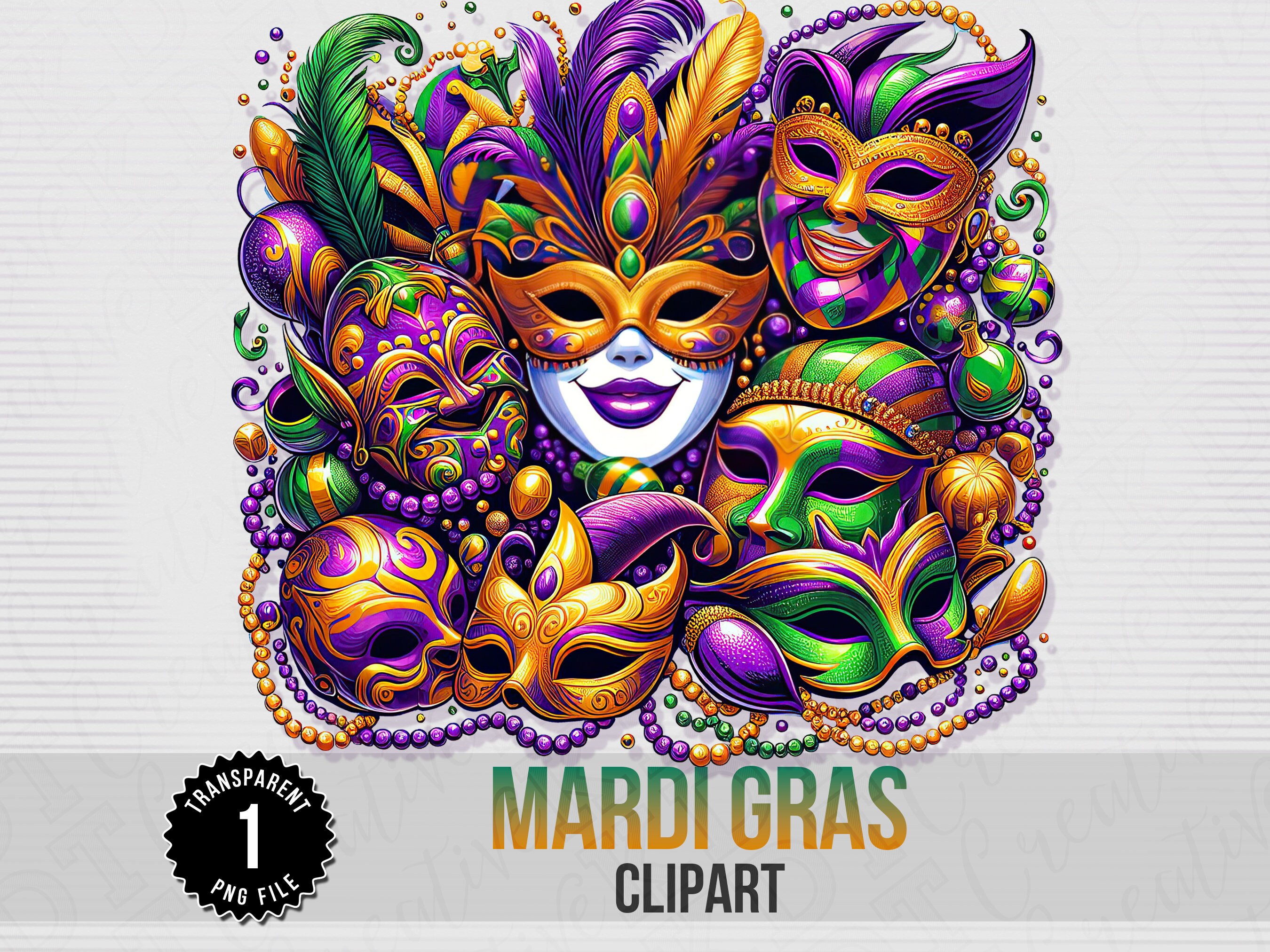 Mardi Gras Parade Carnival Clipart PNG – Sublimation Design Bundle ...