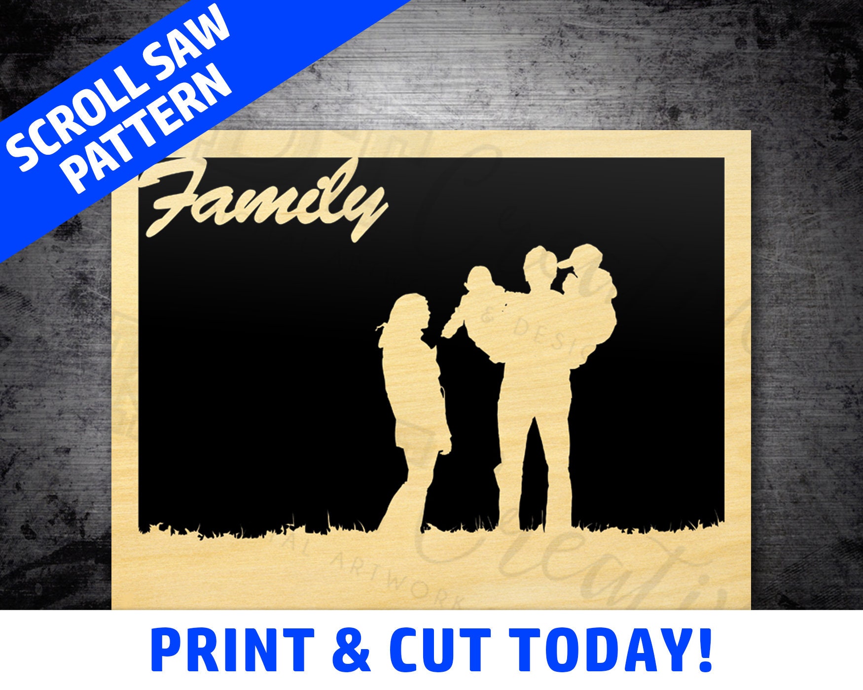 Family Scroll Saw Pattern - Etsy