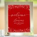 Red Glitter Welcome Signs Editable Party Signs Instant | Etsy