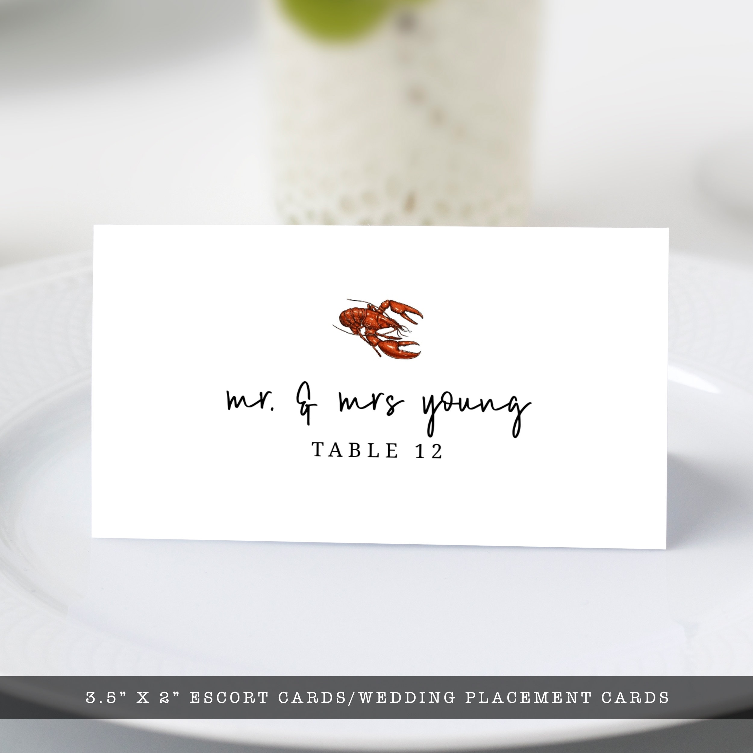 Lobster Drink Menu Sign: Editable Bar Menu Template (instant Download ...