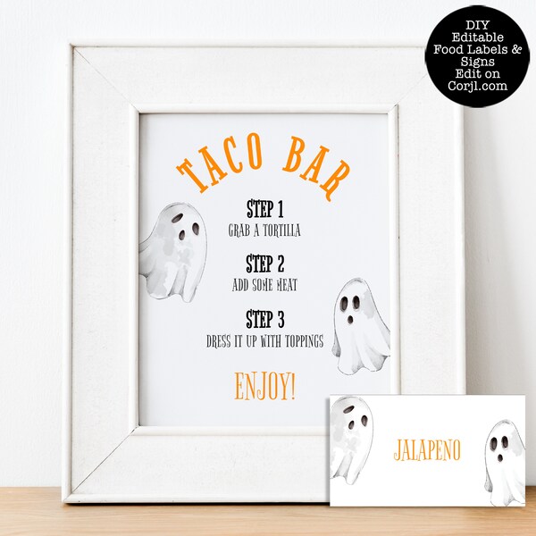 Halloween Food Label - Etsy