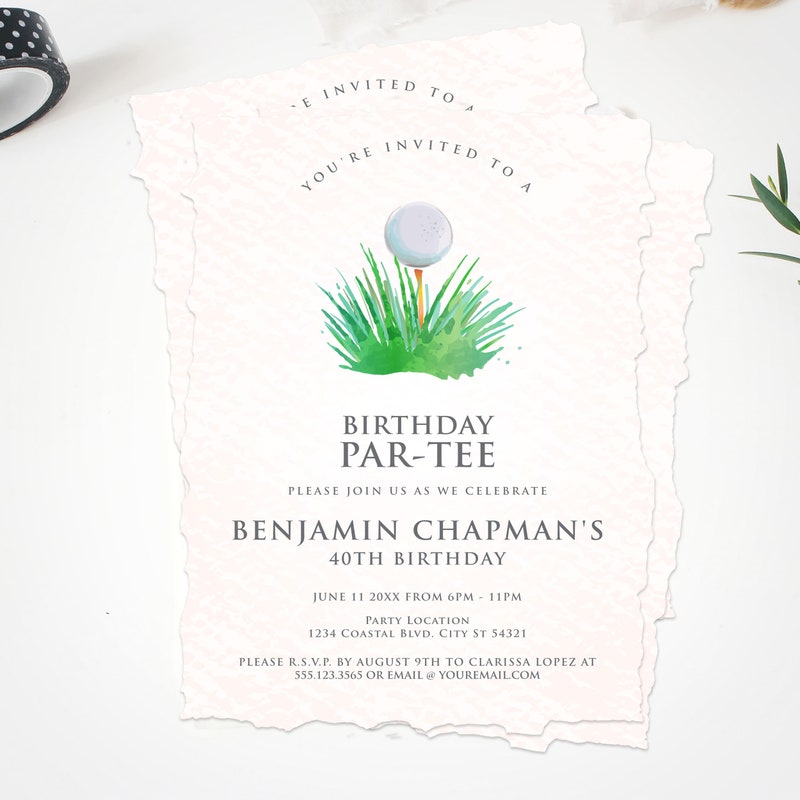 Golf Invitations - Etsy