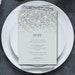 Silver Glitter Food Menu, Custom Menu, Silver Glitter Menu, Dinner Menu ...