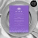 Purple Food Menu, Custom Menu, Purple Glitter Food Menu, Dinner Menu ...