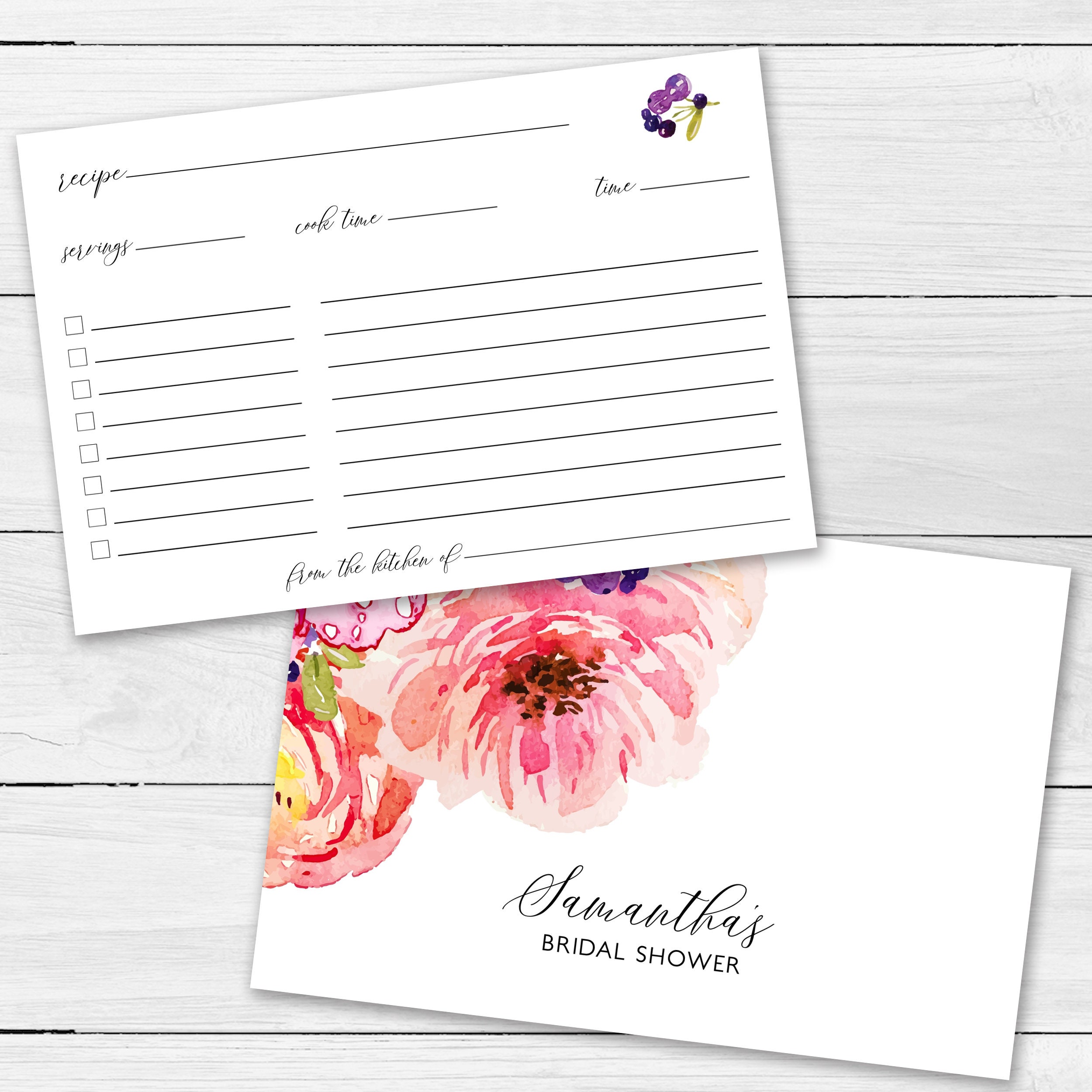 Bright Floral Recipe Card Pink Recipe Cards Corjl Template Etsy bright-floral-recipe-card-pink-recipe-cards-corjl-template-etsy