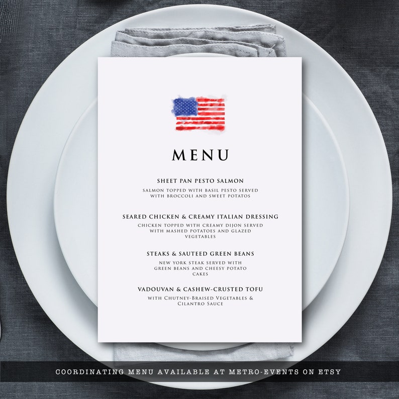 American Flag Signs, Printable Welcome Signs, Editable Welcome Party ...