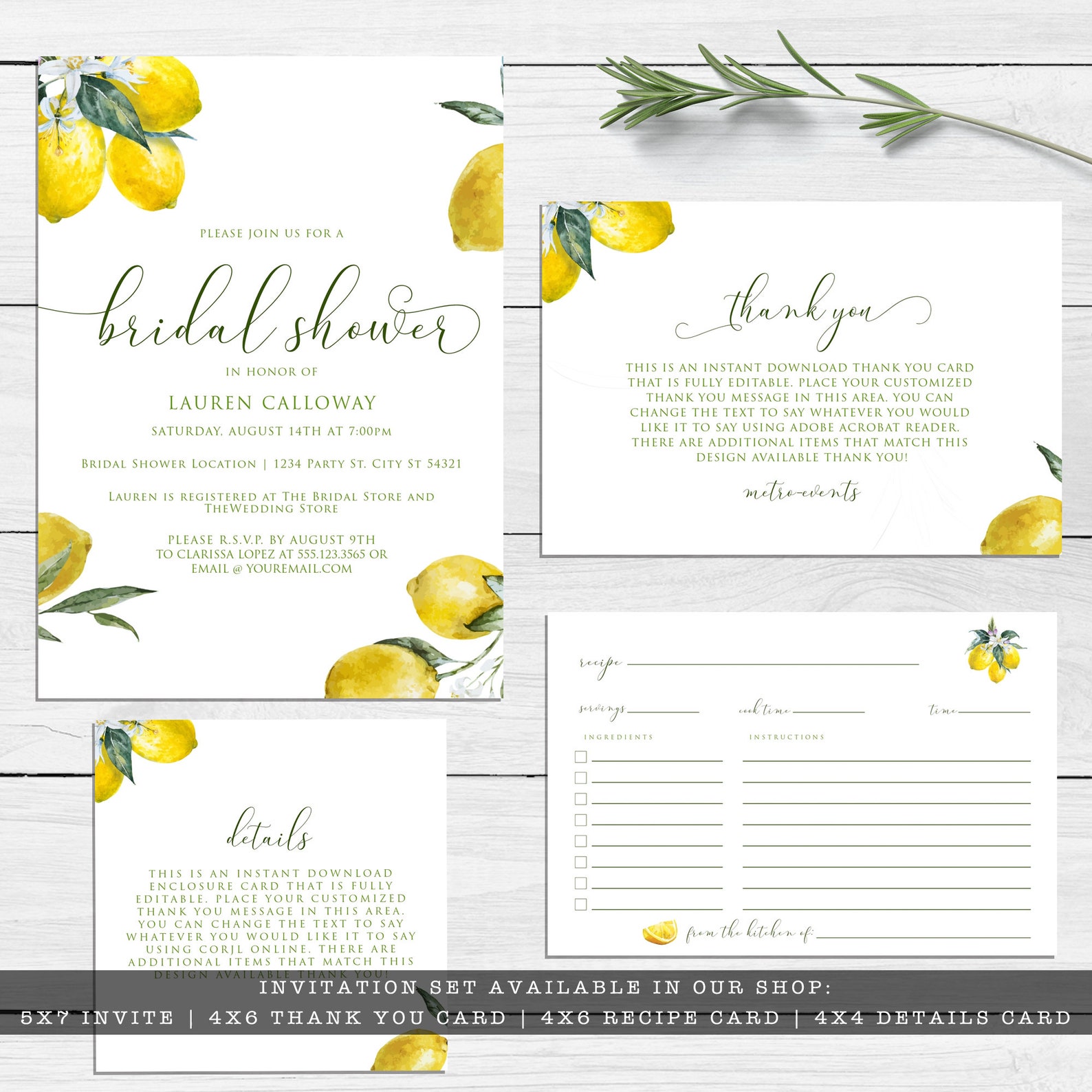 Lemon Welcome Signs Lemon Themed Party Sign Editable Party - Etsy