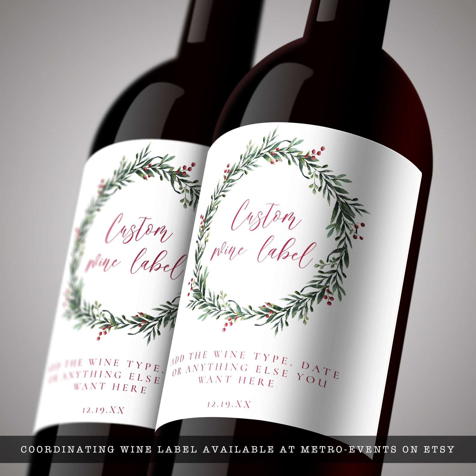 Traditional Holiday Party Invitations Christmas Printable - Etsy