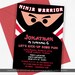 Ninja Welcome Signs Editable Party Sign Printable Welcome - Etsy