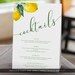 Lemon Drink Menu Sign Lemonade Stand Signs Lemon Menu - Etsy