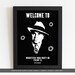 Black and White Mobster Themed Welcome Signs, Gangster Party Welcome ...
