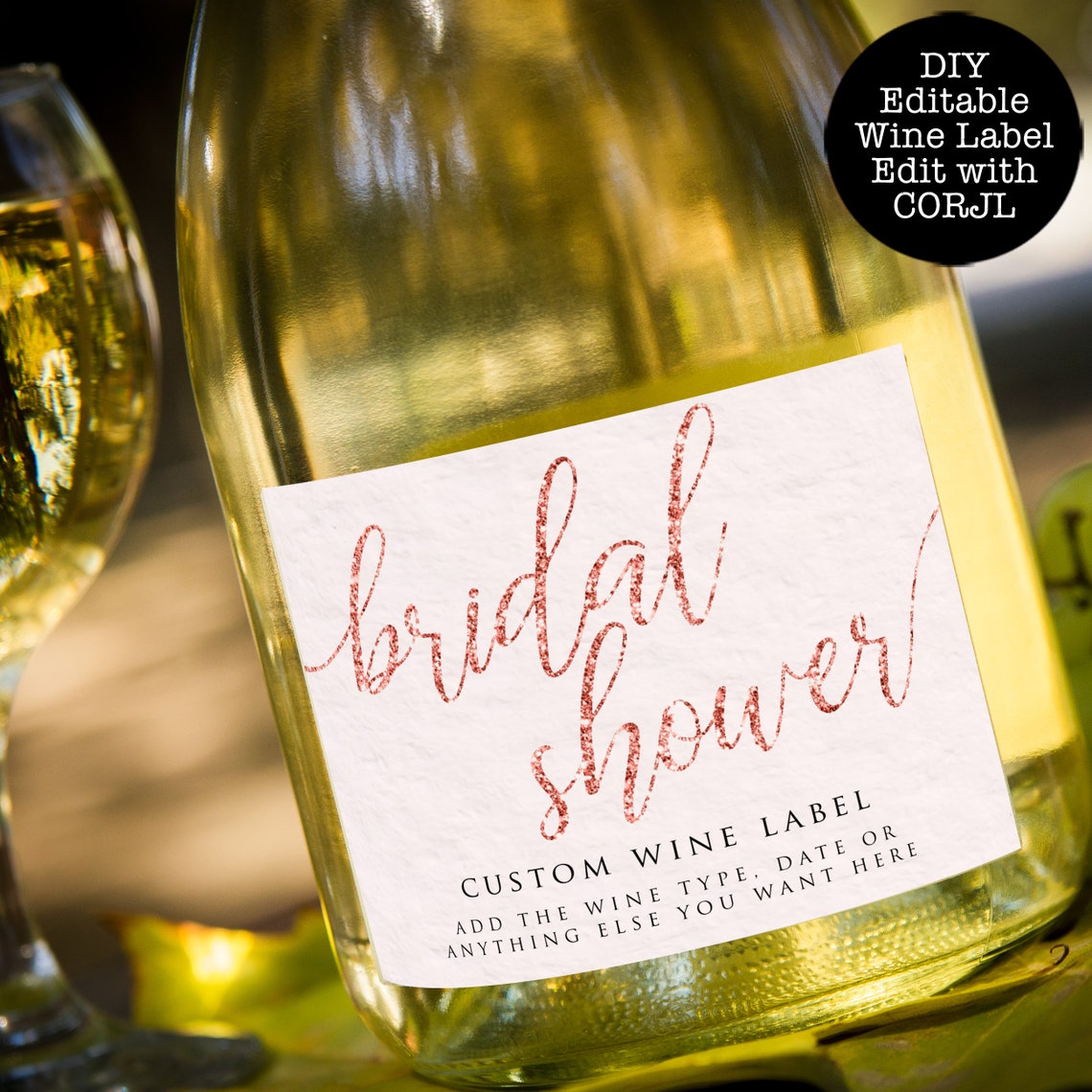 Printable Wine Label Custom Wine Labels Corjl Template - Etsy