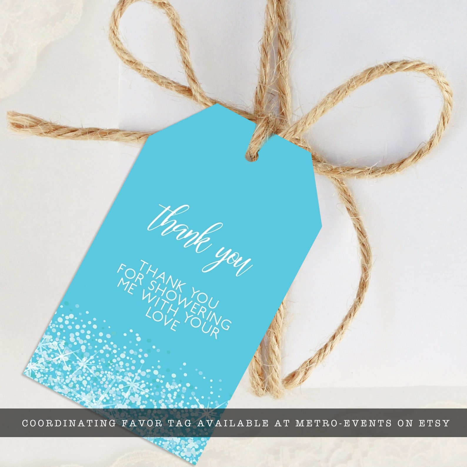 Aqua Welcome Signs Glitter Bridal Shower Printable Party - Etsy
