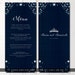 Denim and Diamond Food Menu, Diamond Themed Menu, Custom Dinner Menu ...