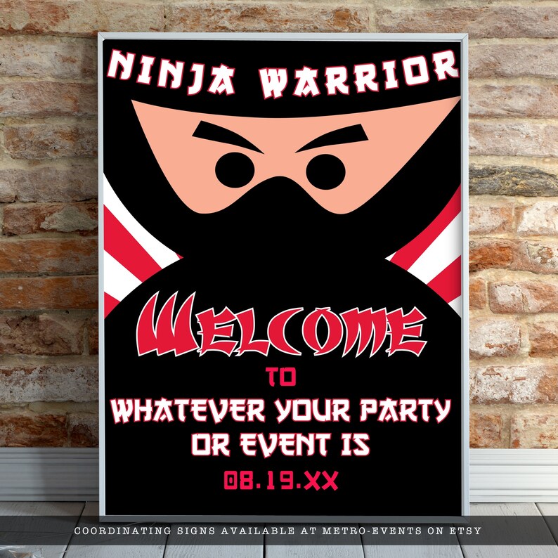 Ninja Gift Tags Ninja Printable Thank You Tags Ninja Warrior - Etsy