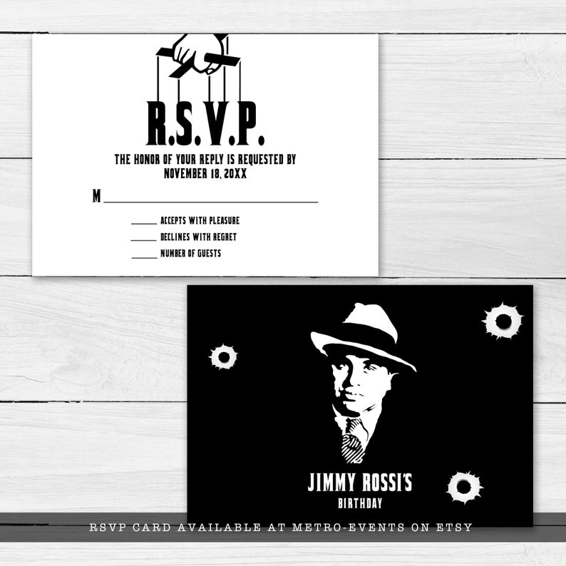 Black and White Mobster Themed Welcome Signs Gangster Party | Etsy