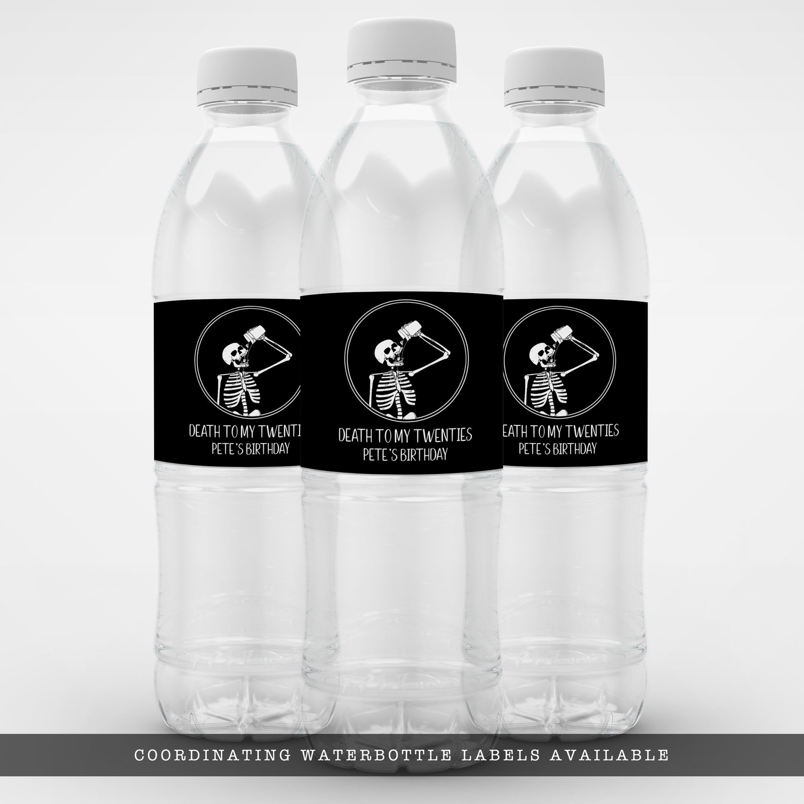 Printable Gift Tags Printable Skeleton Death to My 20s Gift - Etsy