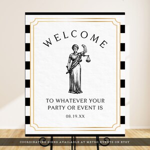 Judge Themed Favor Tags, White and Black Favor Tag, Printable Thank You ...