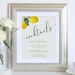 Lemon Drink Menu Sign Lemonade Stand Signs Lemon Menu - Etsy