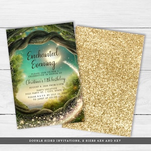 Enchanted Forest Invitations, Enchanted Themed Party, Magical Birthday ...