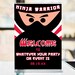 Ninja Welcome Signs Editable Party Sign Printable Welcome - Etsy