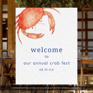 Crab Themed Favor Tags, Beach Gift Tag, Orange Crab Favor Tag ...