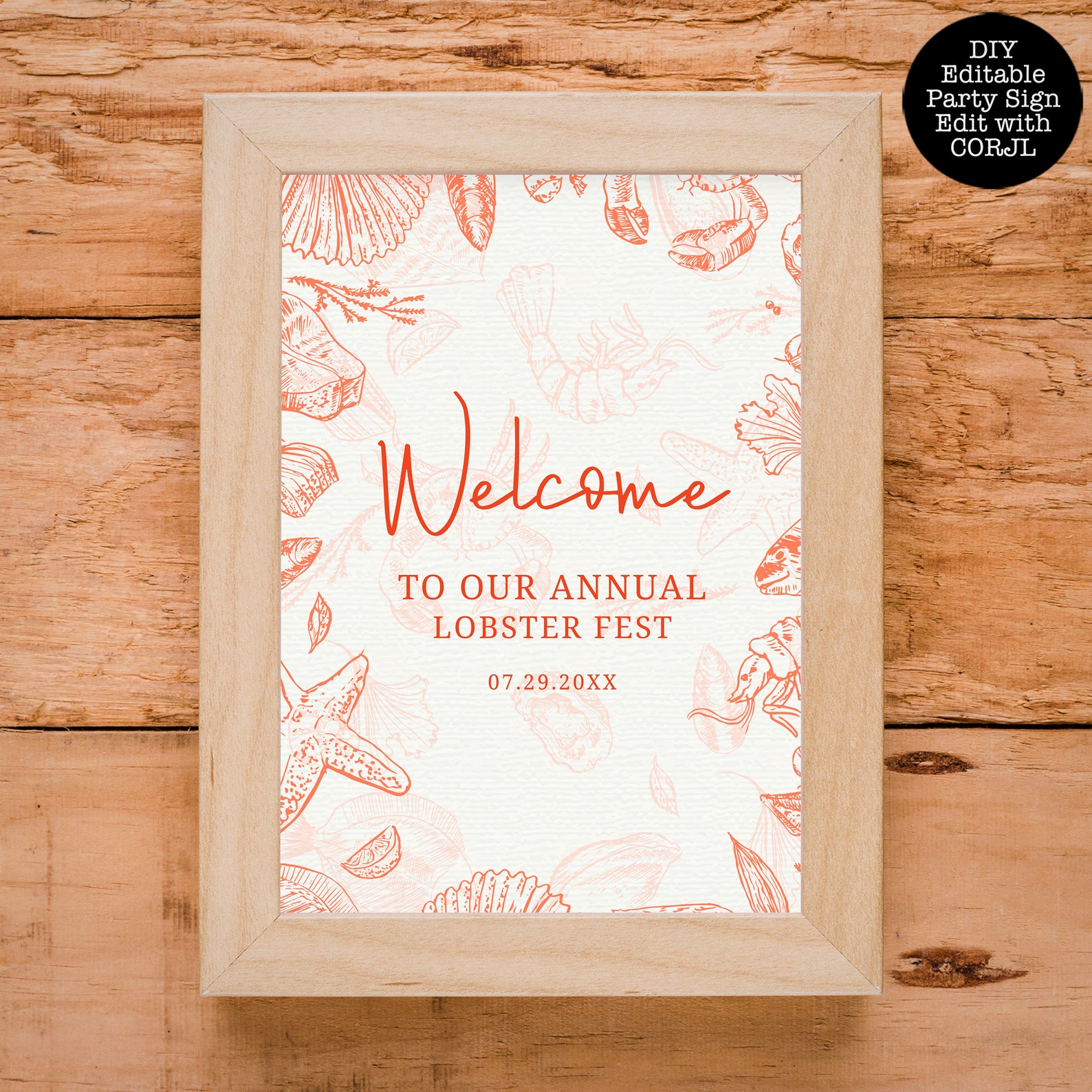 Editable Beach Party Welcome Sign Printable Party Sign - Etsy