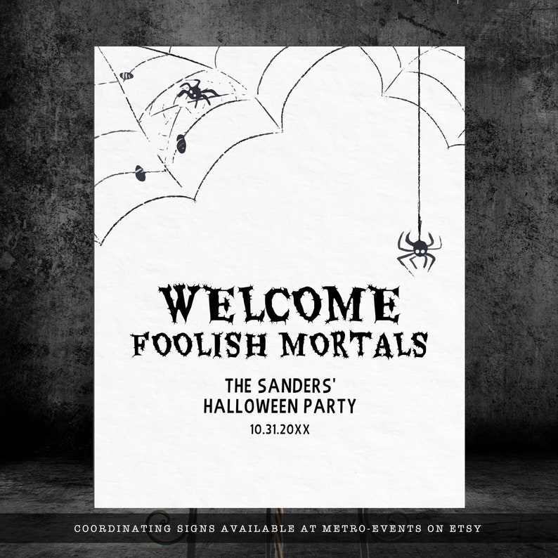 Spider Web Food Menu, Halloween Menu, Custom Dinner Menu, Editable ...