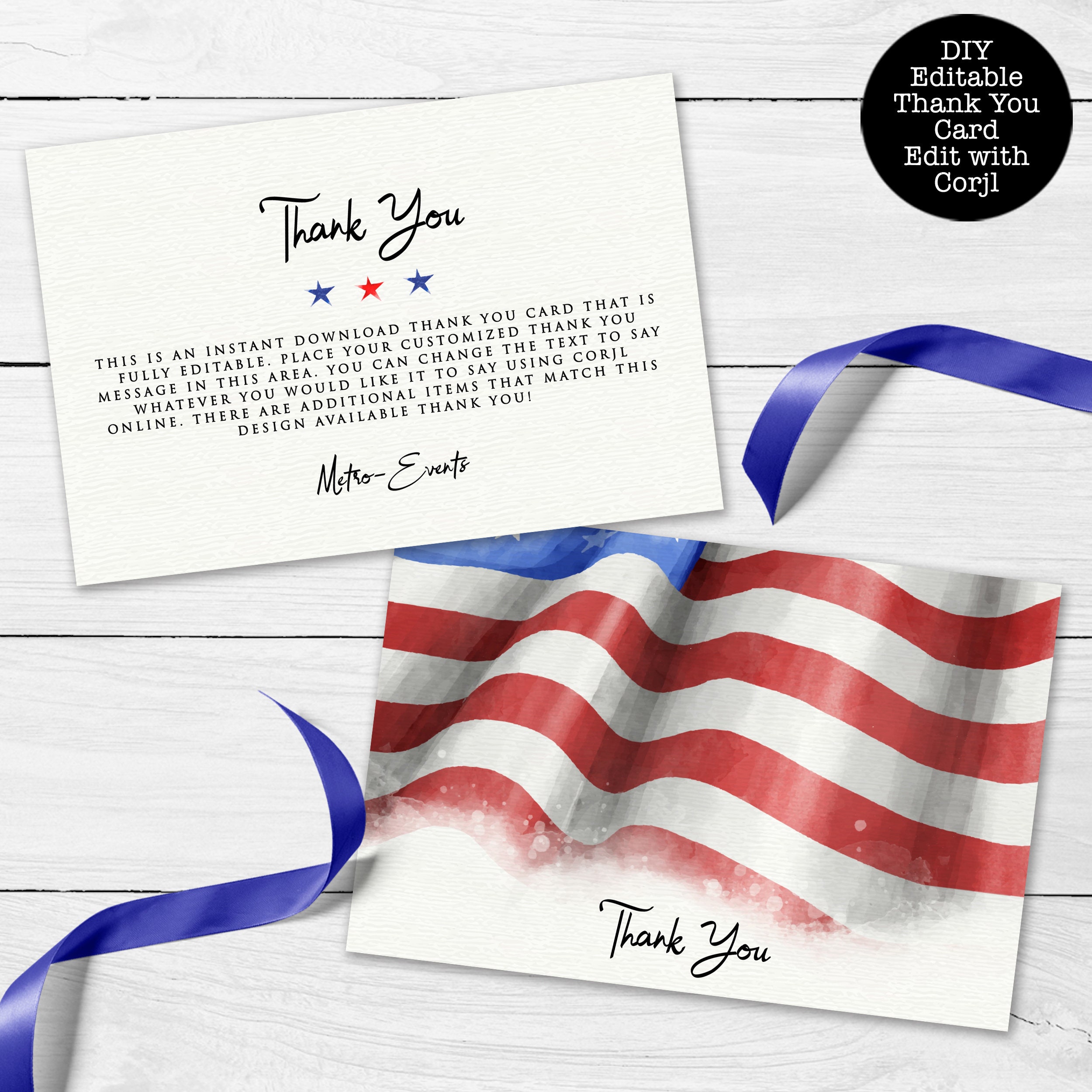 American Flag Thank You