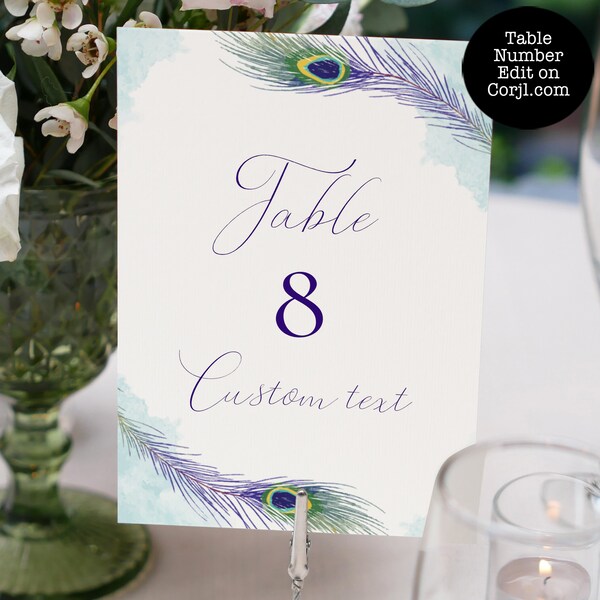 Peacock Table Decorations - Etsy
