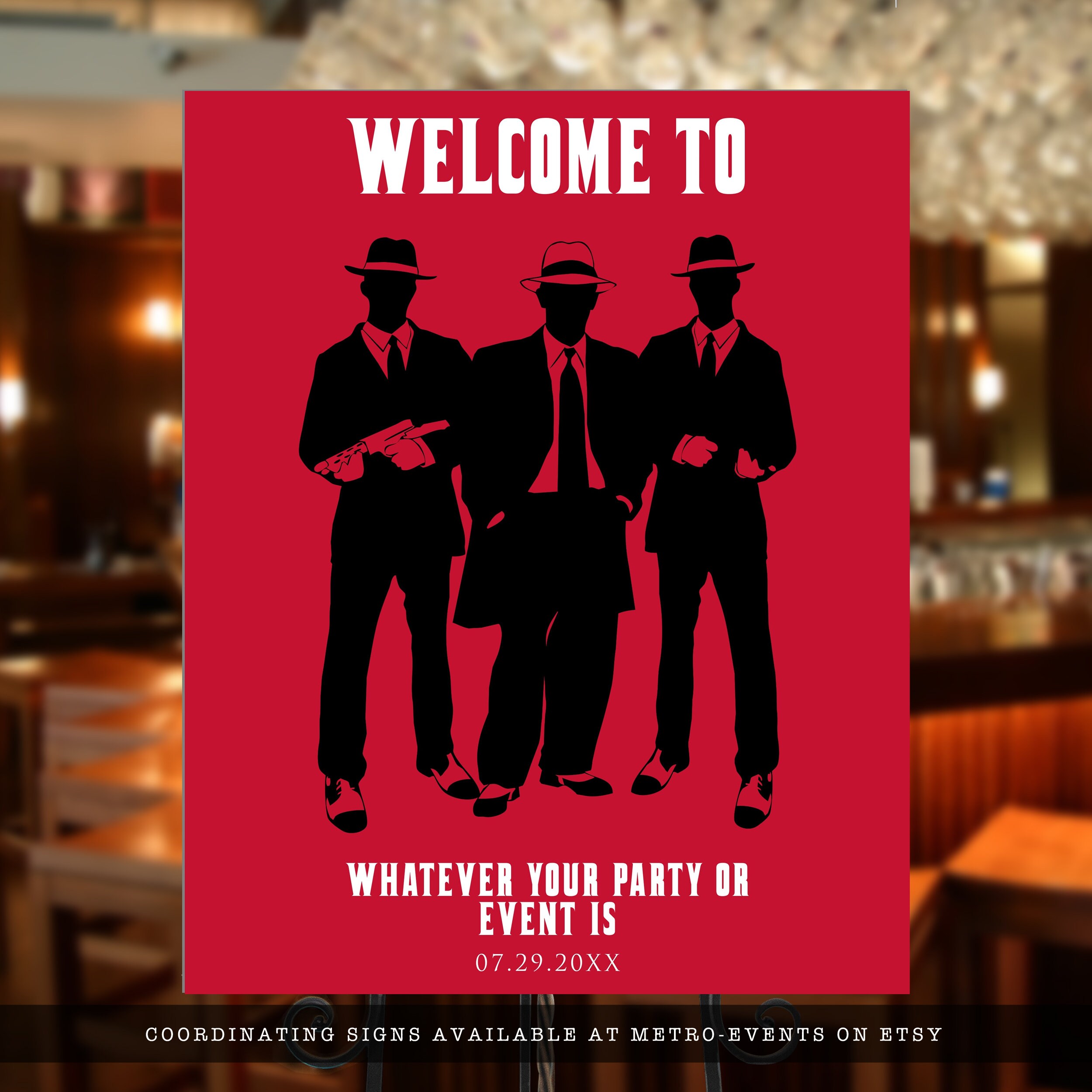 Mob Party Invitations Mobster Invitations Mafia Invitations - Etsy ...