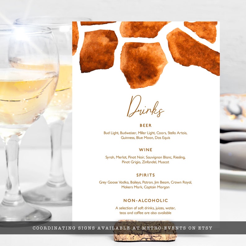Safari Food Menu Animal Print Menu Custom Dinner Menu - Etsy