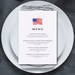 American Flag Food Menu, Red and Blue Dinner Menu, Food Menu, Dinner ...