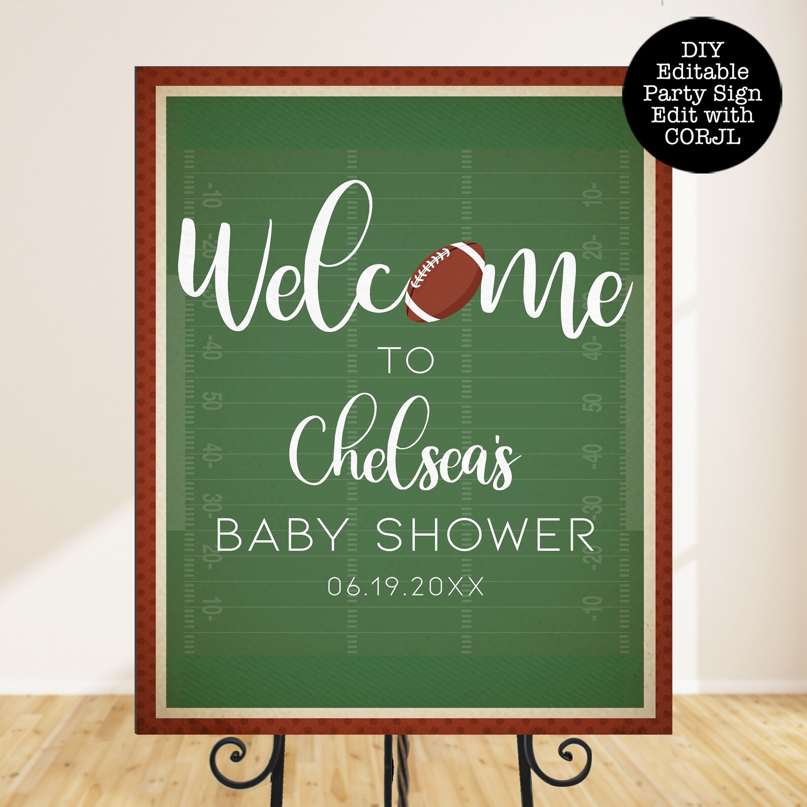 Football Welcome Sign Printable Sign American Football - Etsy