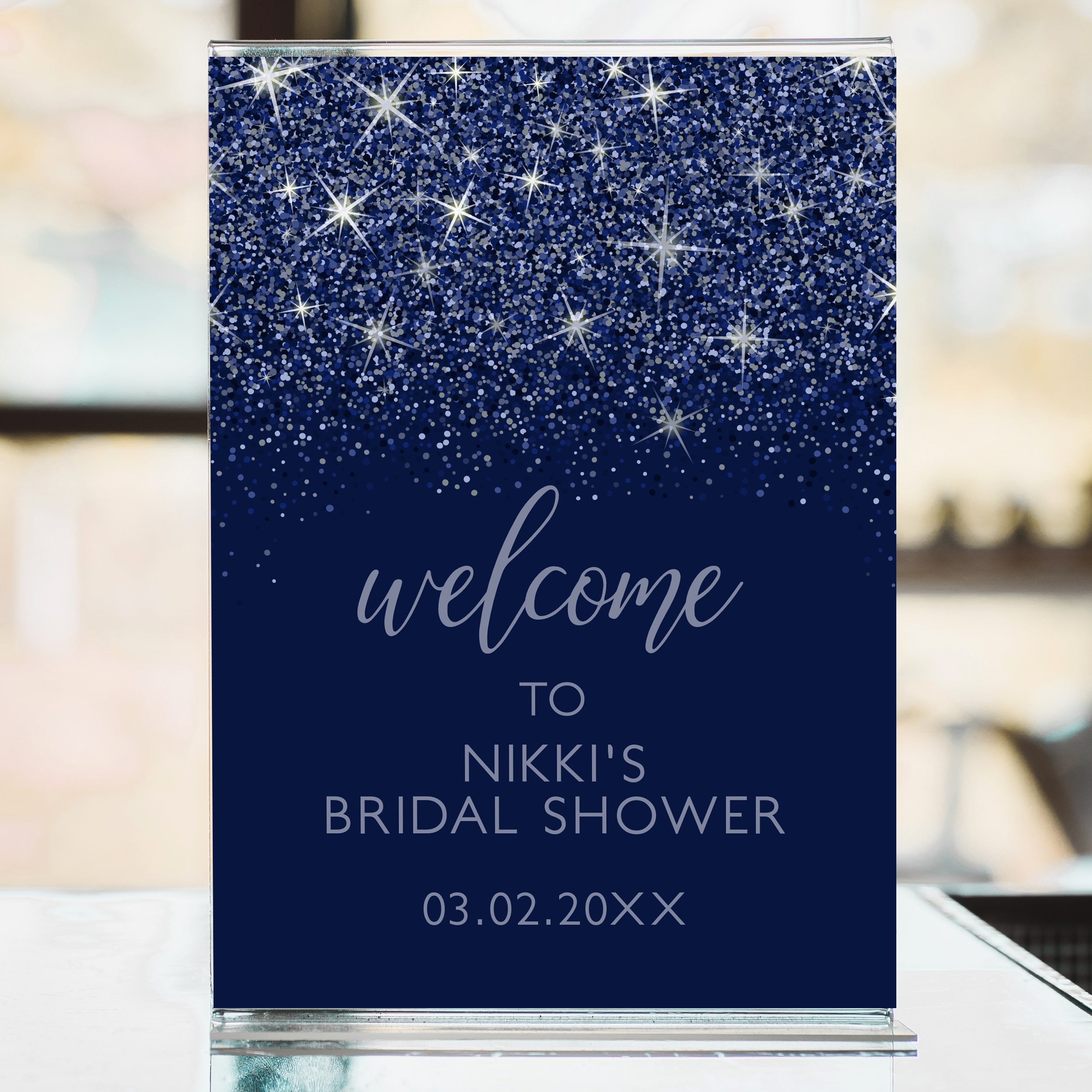 Welcome Sign Glitter