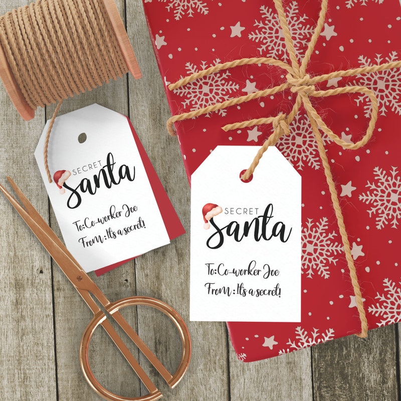 Secret Santa Tags - Etsy