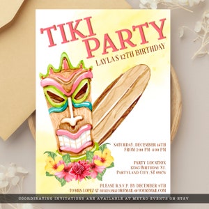 Tiki Printable Signs Editable Welcome Signs Custom Summer - Etsy