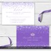 Purple Food Menu, Custom Menu, Purple Glitter Food Menu, Dinner Menu ...