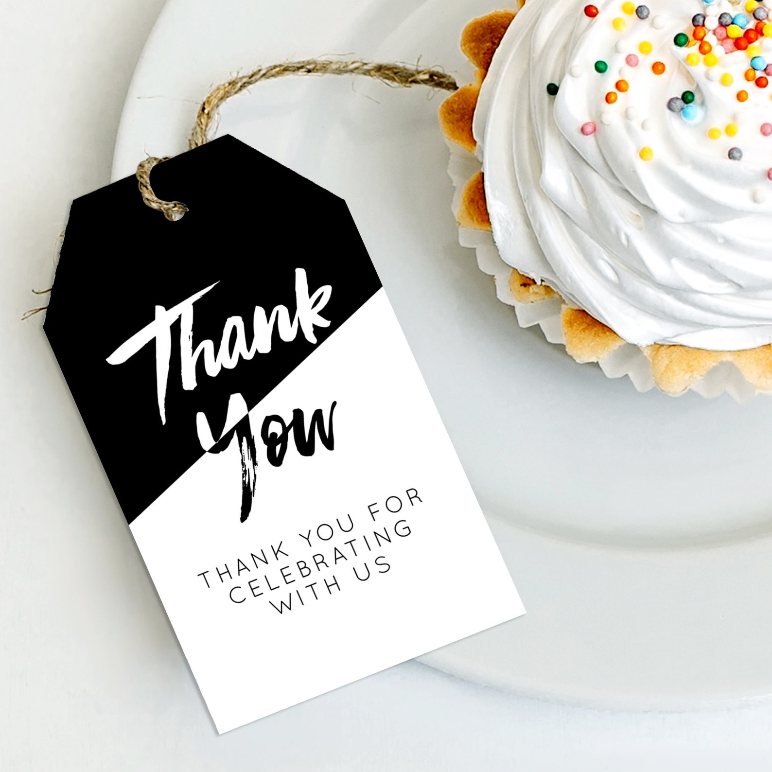 Modern Black and White Gift Tags Favor Tags Gift Tags - Etsy