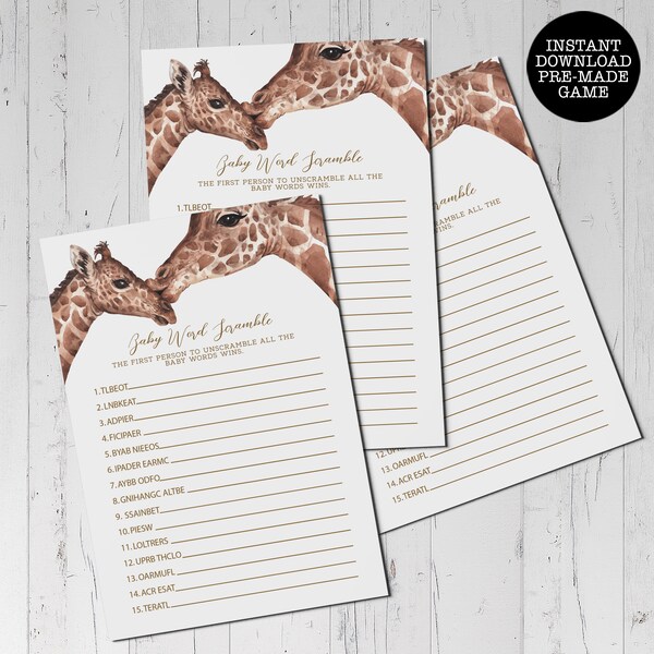 Giraffe Baby Shower - Etsy