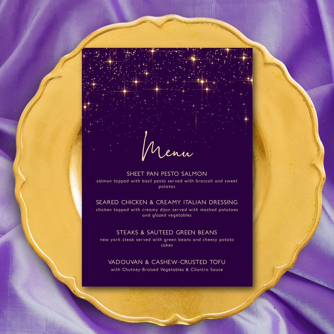 Purple And Gold Food Menu Custom Menu Purple Menu Dinner Etsy purple-and-gold-food-menu-custom-menu-purple-menu-dinner-etsy